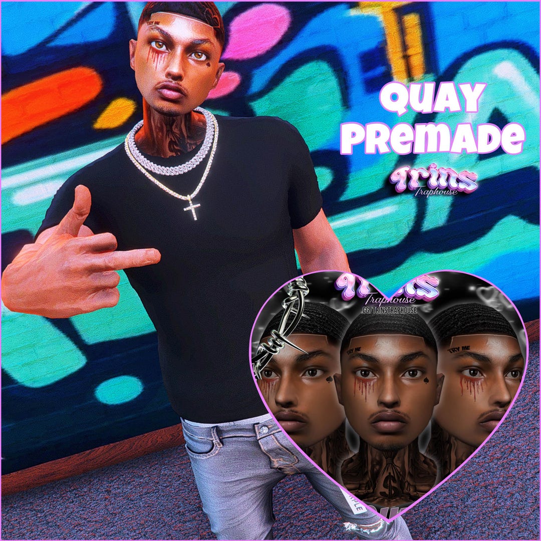 Quay Premade | Custom Fivem Face | Male W/ Tattoos | Comes With and ...