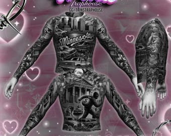 Money Mindset | Custom Fivem Leg Tattoo | Female Decal File - Etsy