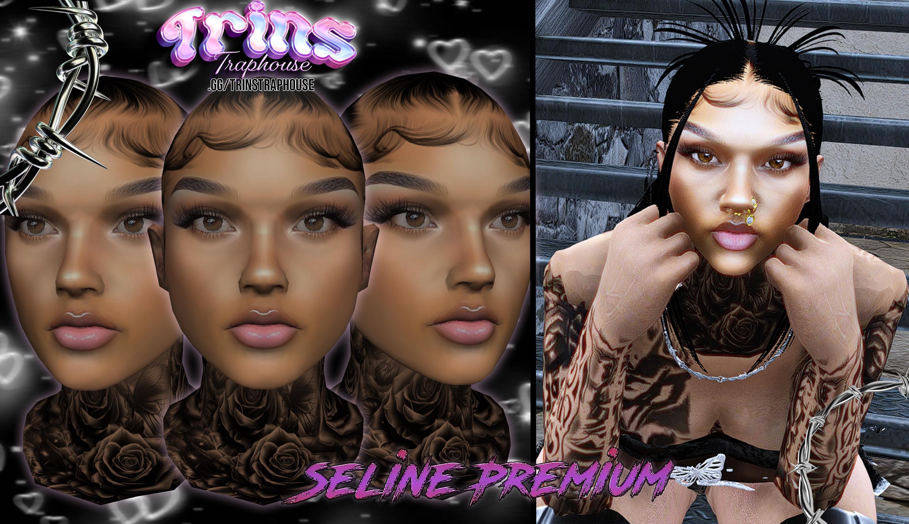 Seline Premium Premade Skin | Custom Fivem Female Face Skin - Etsy