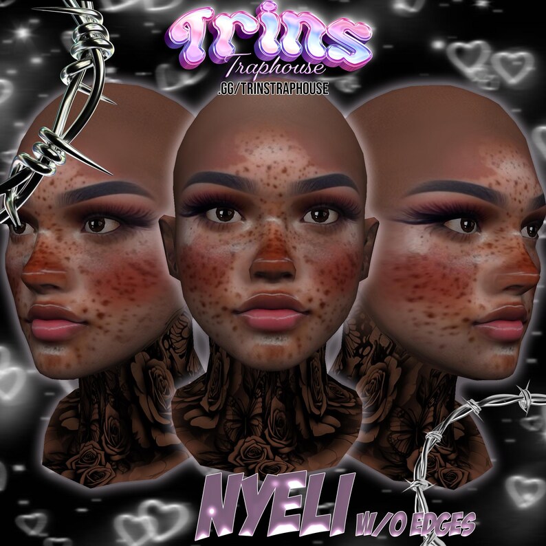 Nyeli W/ Edges Custom Premade Fivem Face Female - Etsy UK