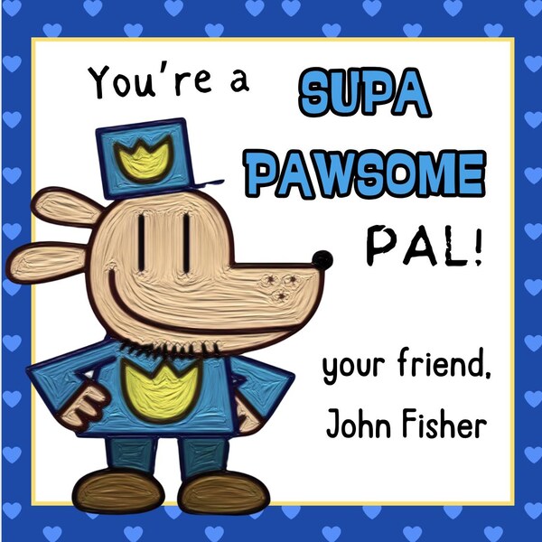 Dogman Valentine Cards - Etsy