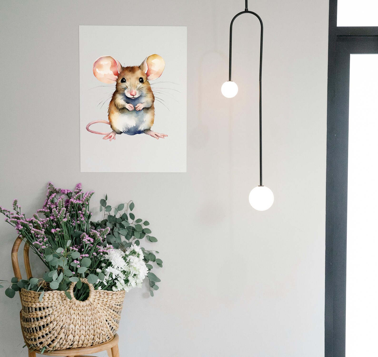 Watercolor Cute Mouse Clipart, High Quality Pngs, Transparent ...