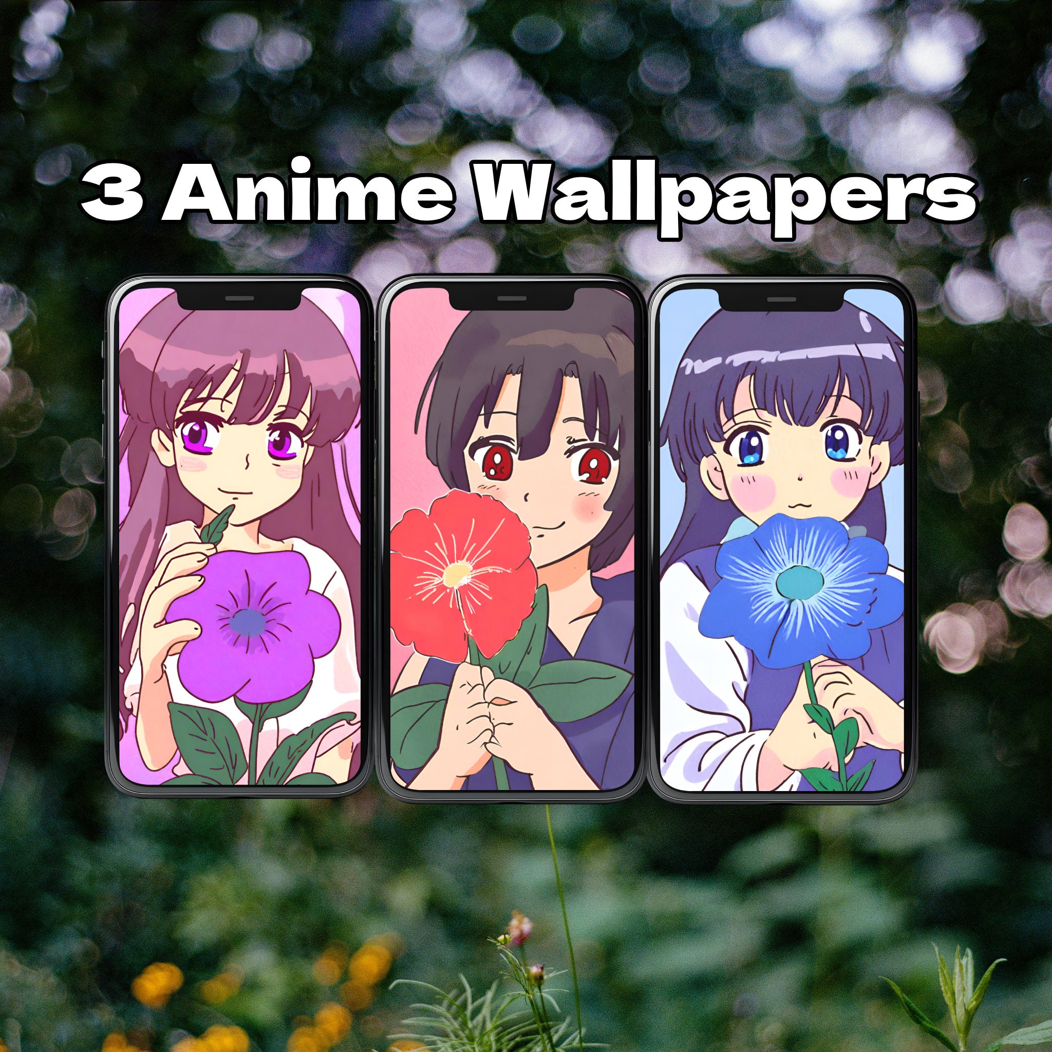 Anime Girl Wallpapers, iPhone Lock Screen, Cartoon Style Wallpaper ...