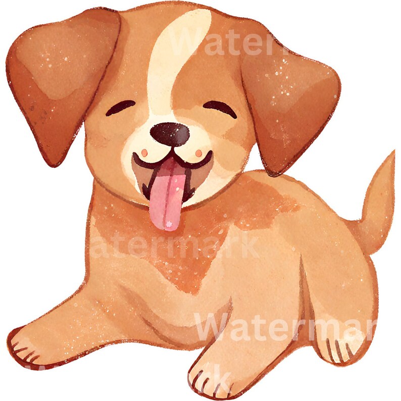 Watercolor Cute Puppy Dog Clipart, High Quality Pngs, Transparent ...
