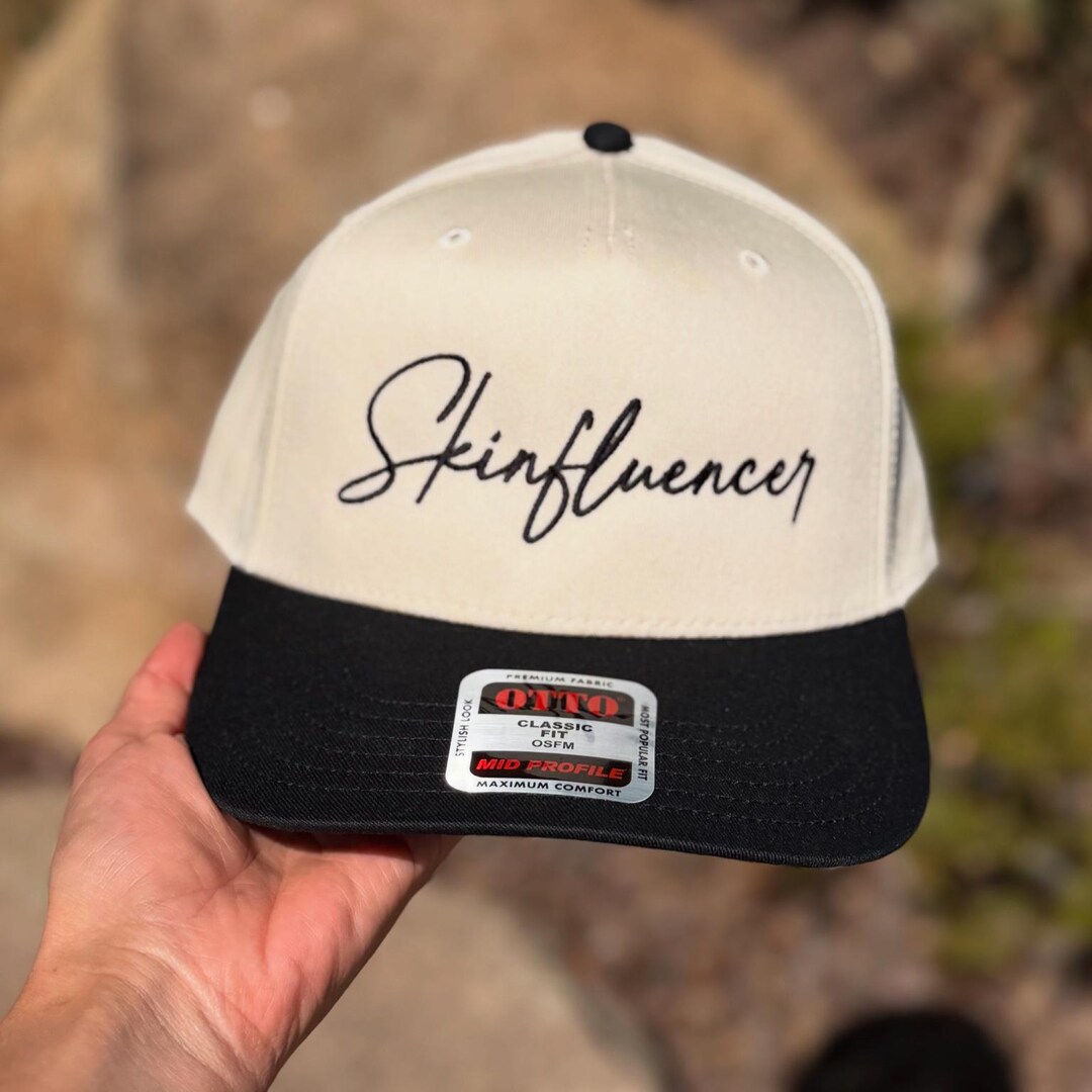 Skinfluencer Hat | Embroidered Snapback | Aesthetician Gift | Beauty ...