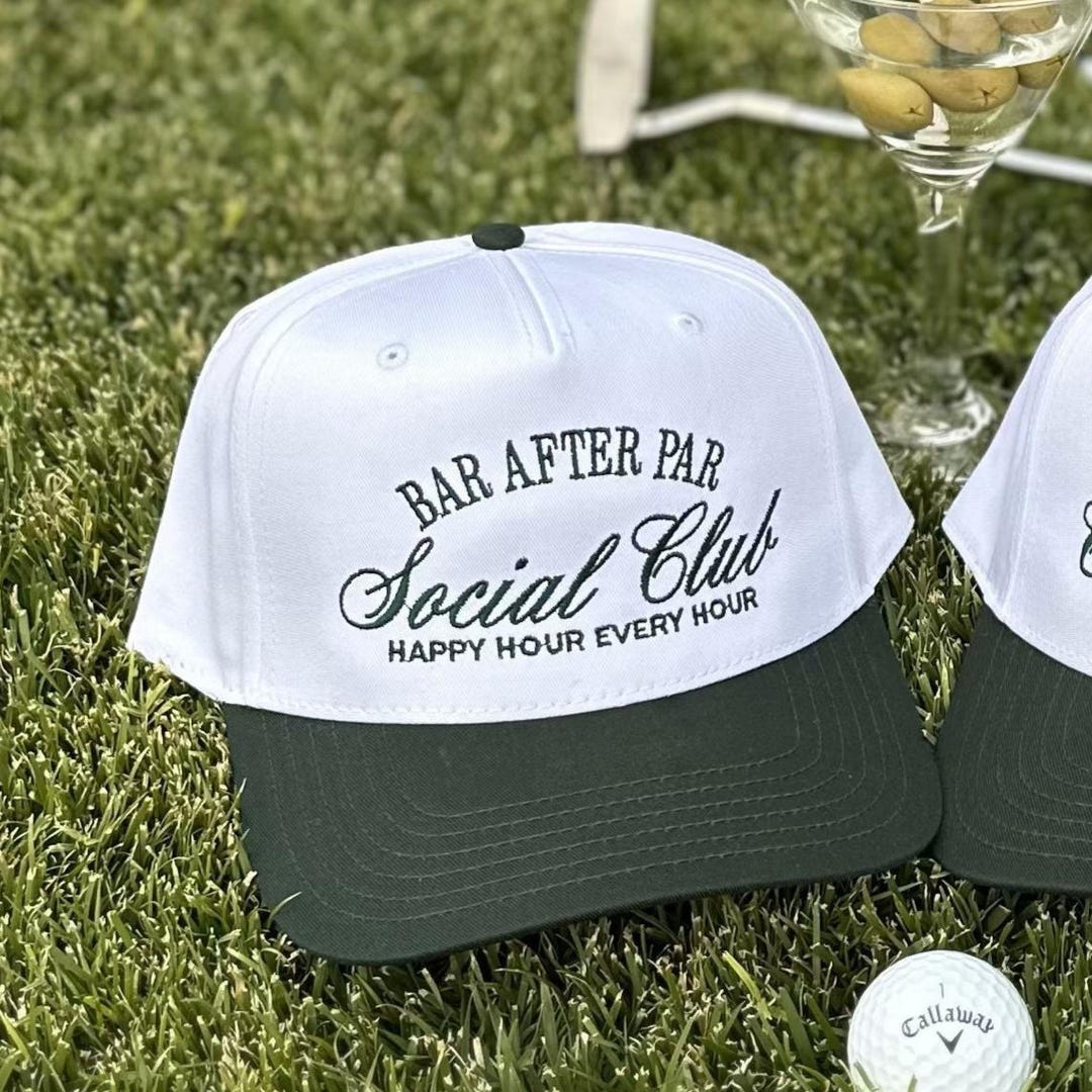 Bar After Par Snapback Hat: Embroidered Golf Trucker Hat - Etsy