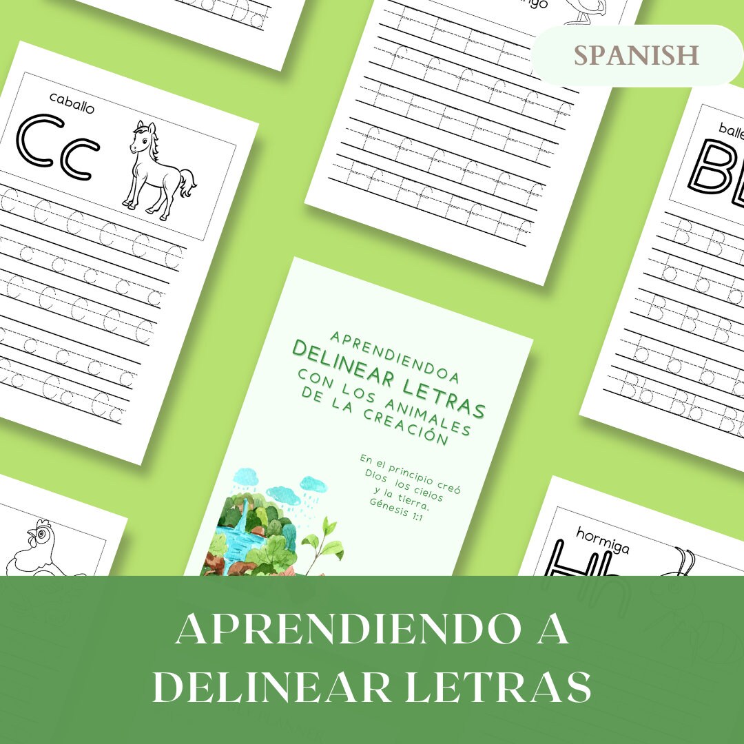 Tracing the Spanish Alphabet, Letter tracing en español, Learn to write ...