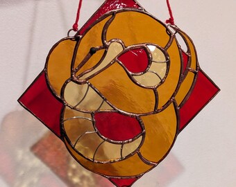 Year of the Snake Stained Glass Pattern - Digital Download - Hobby ...