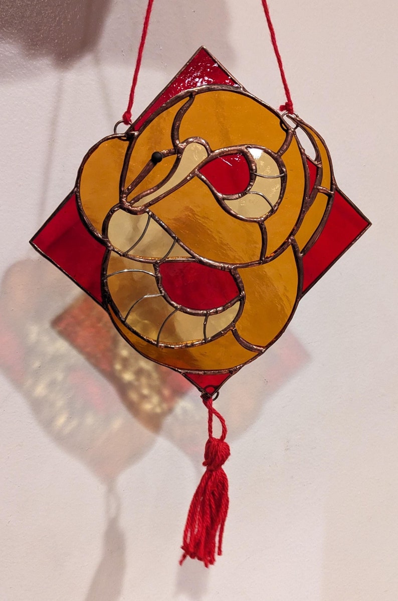 Year of the Snake Stained Glass Pattern - Digital Download - Hobby ...