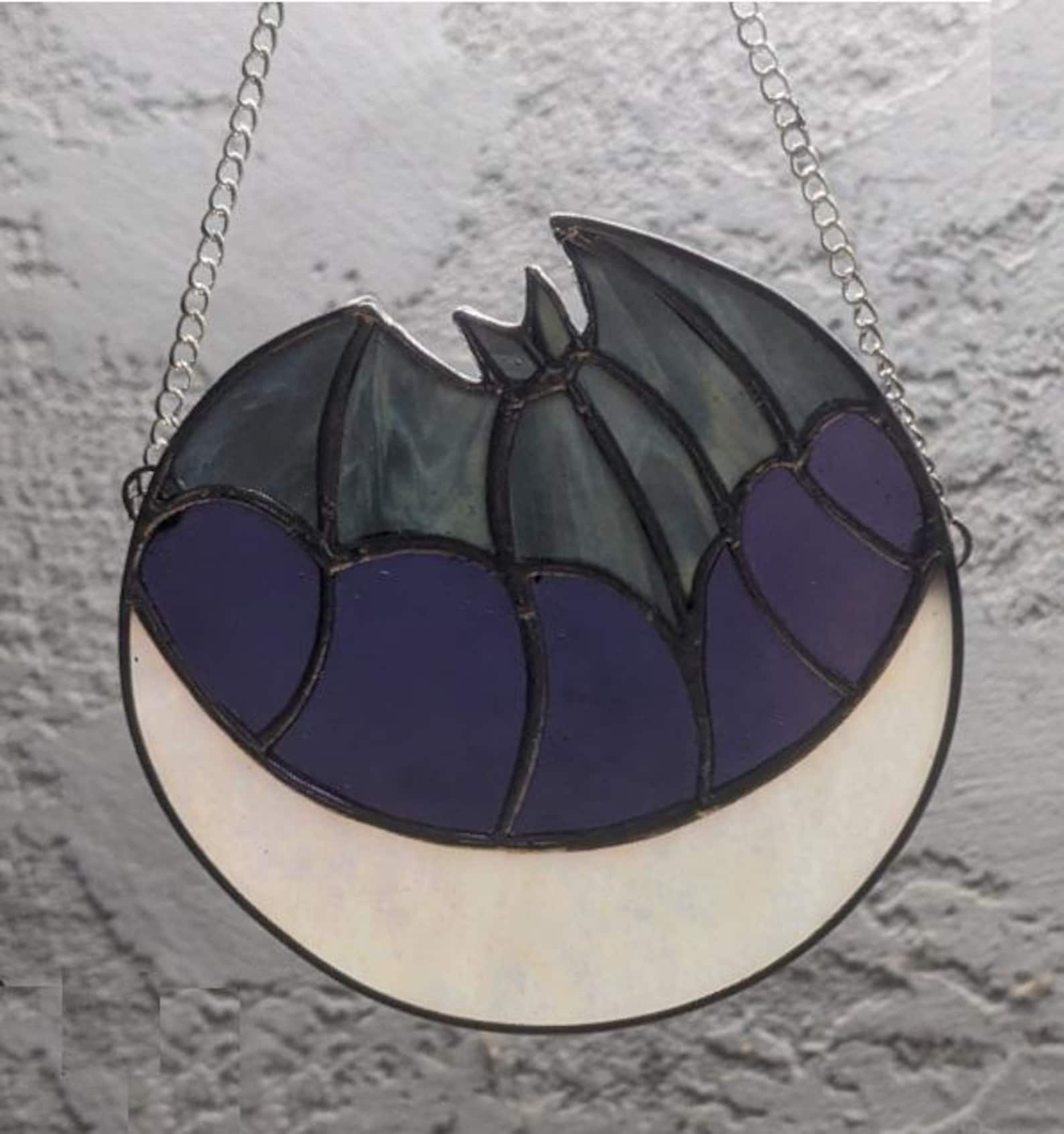 Moonlight Flight Stained Glass Pattern - Digital Download - Hobby ...