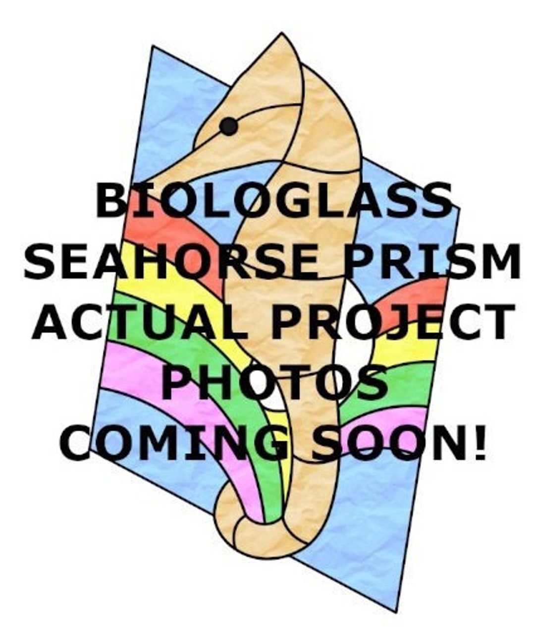 Seahorse Prism Stained Glass Pattern Digital Download Commercial ...