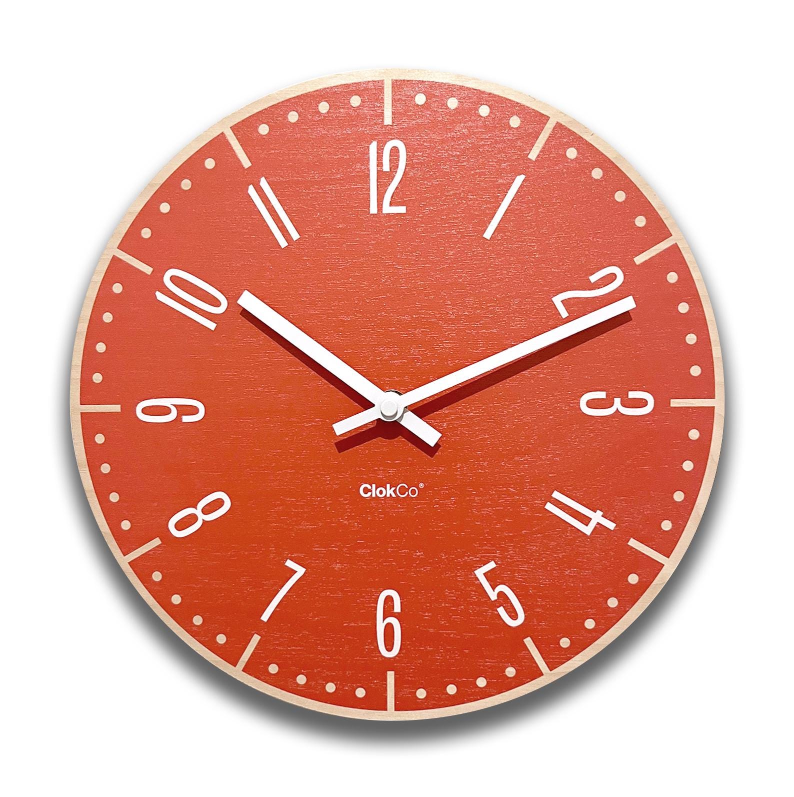 Orange Pop! Wall Clock. Made in Australia With Birch Plywood. - Etsy