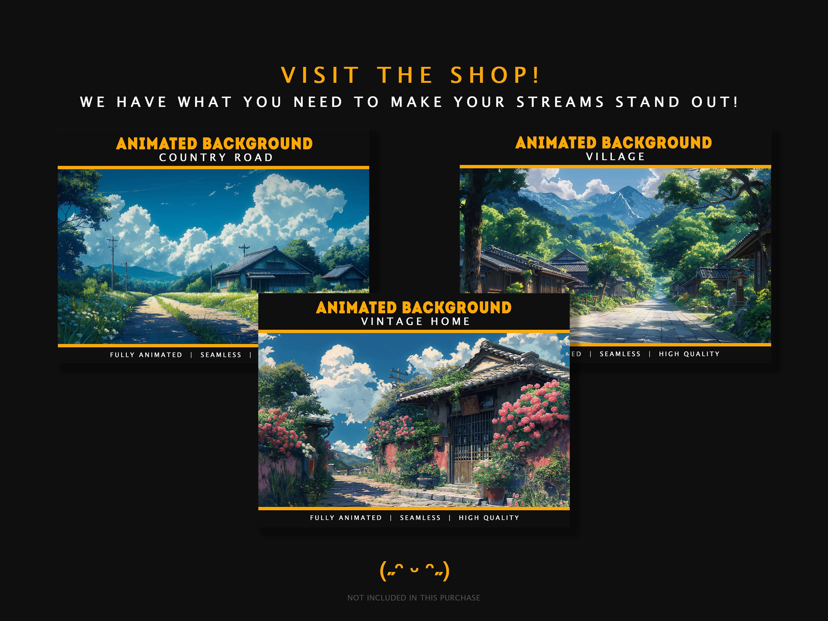 Animated Florist Vtuber Stream Screens, Twitch Banners (digital ...