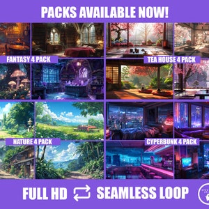 Vtuber Background, Animated Background, Zoom Background, Twitch Overlay ...