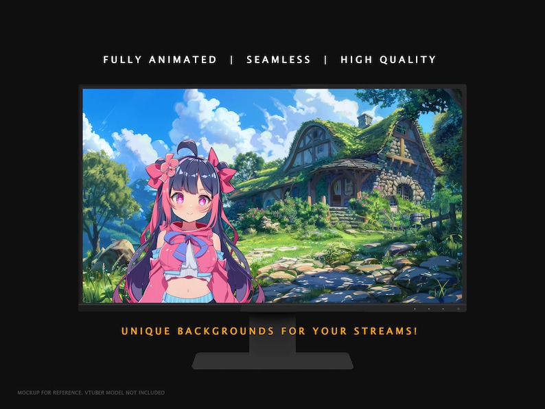 Animated Fantasy Tree Vtuber Background, Seamless Stream Overlay - Etsy