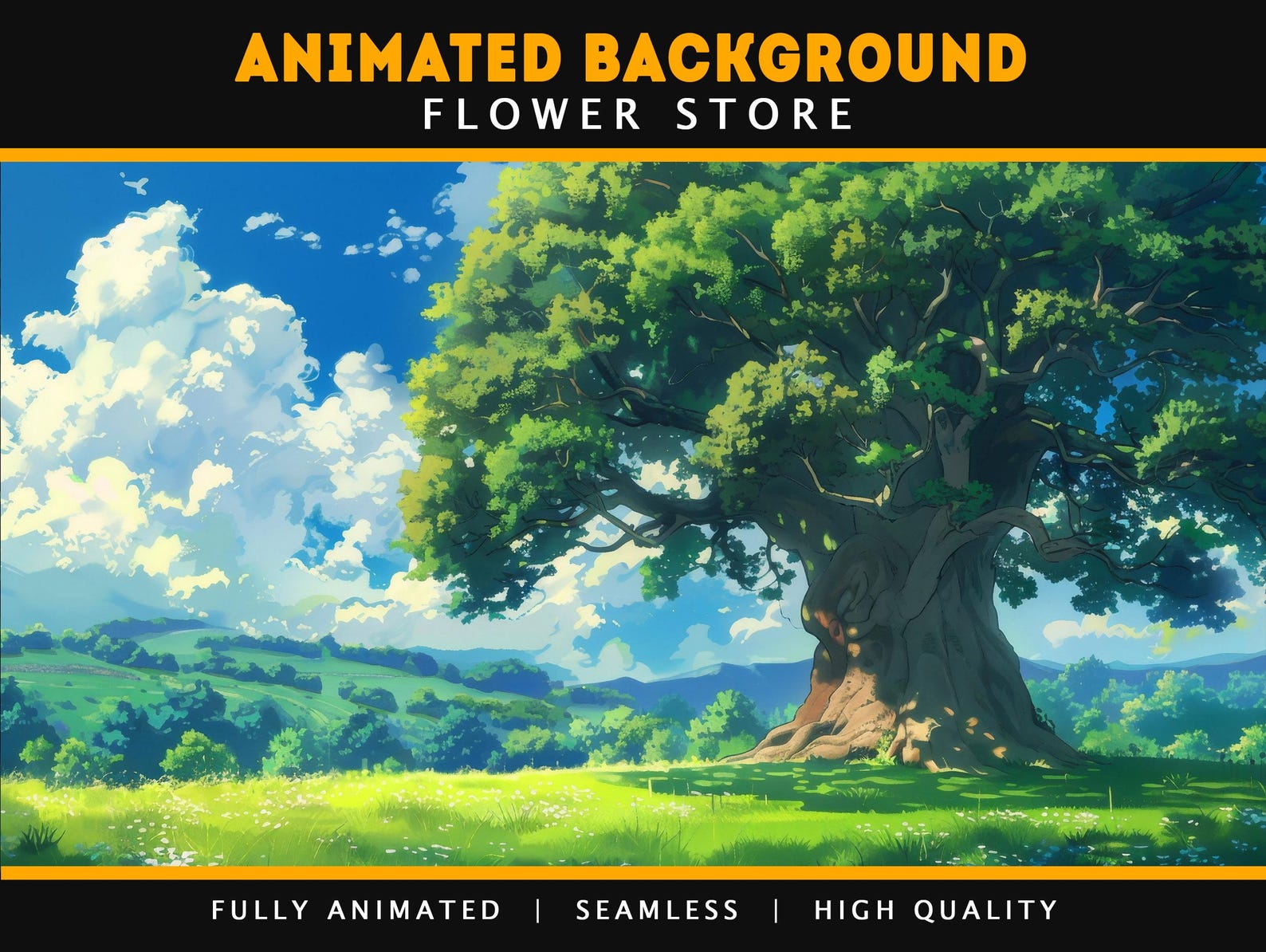 Vtuber Background, Animated Background, Zoom Background, Twitch Overlay ...