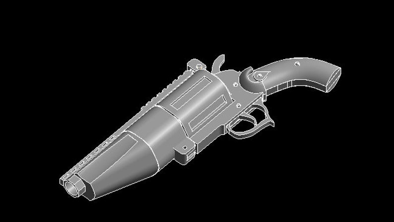 Fallout Tv Show Ghoul Blaster, Replica/cosplay, MTS 255 Revolver ...