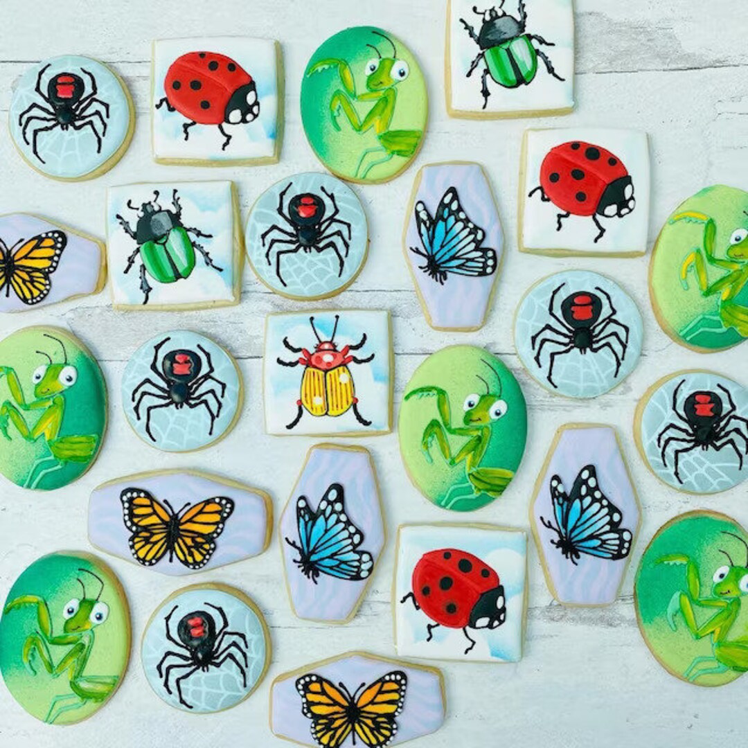 Insect Cookies Creepy Crawlers Custom - Etsy