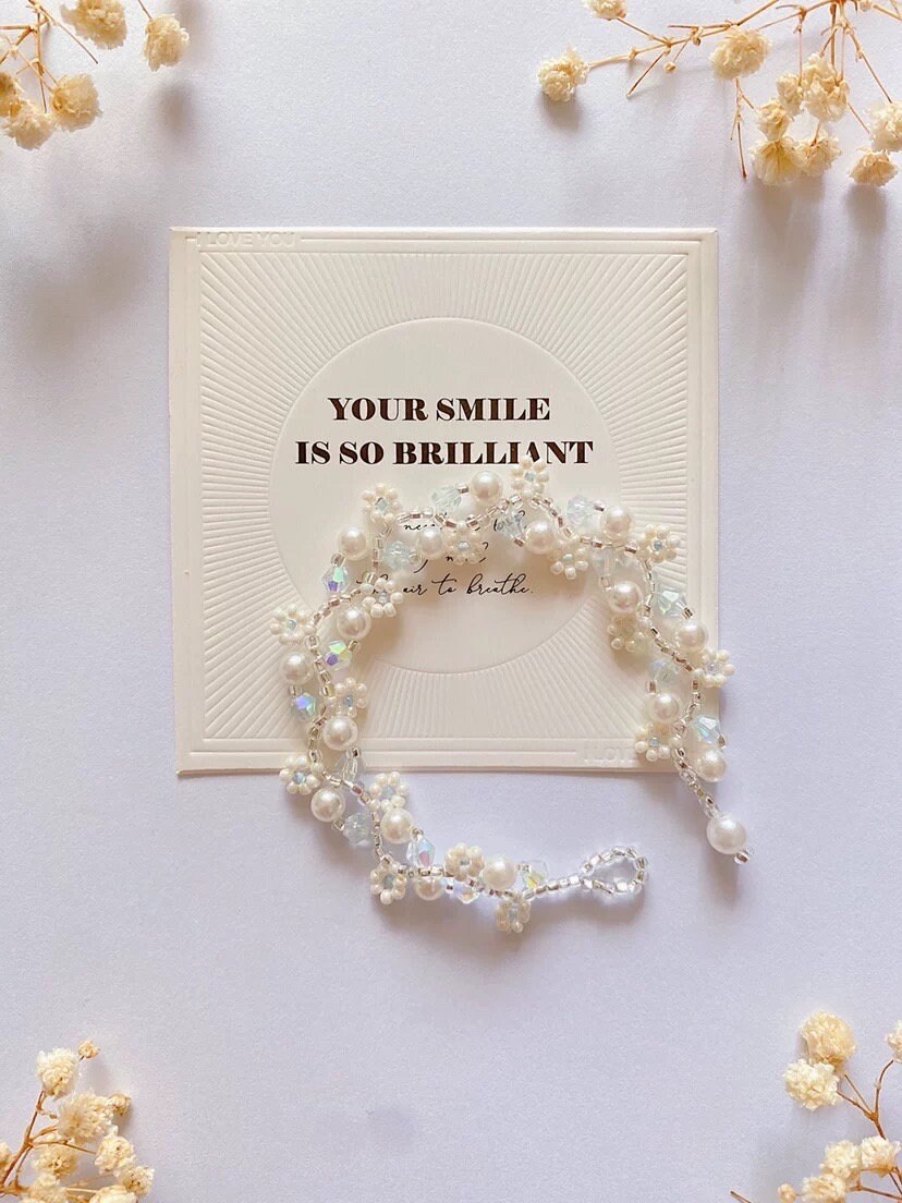 Beautiful Handmade Bracelet sea of Flowersfairy Bracelet - Etsy