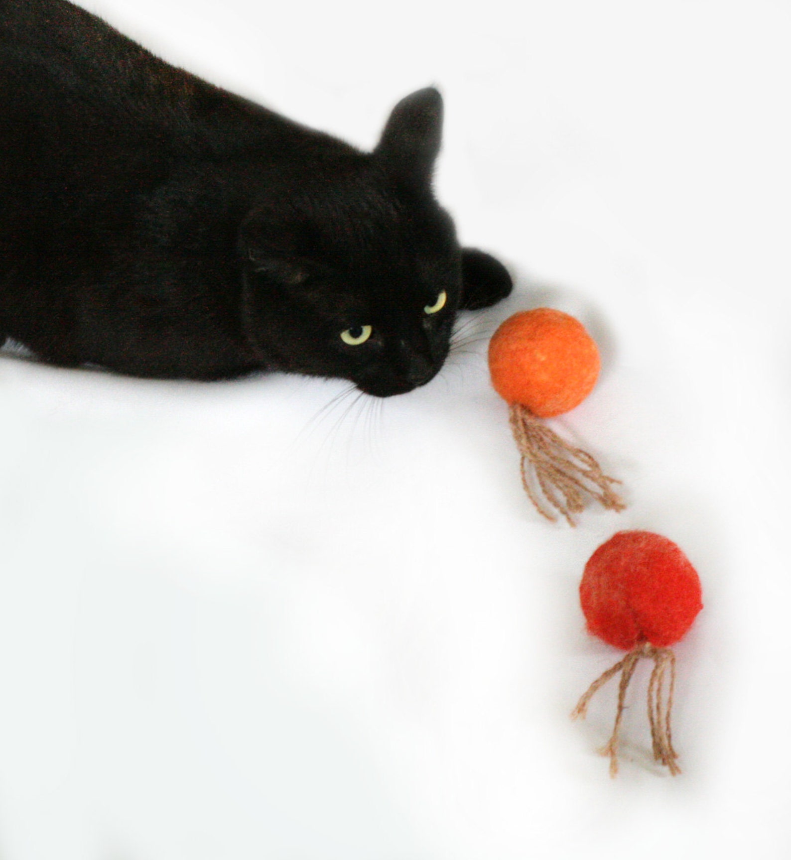 Cat Toy Chase Toy Felt Ball Wool Cat Toy Ball Cat Toy | Etsy