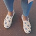 Hanukkah Slip-on Shoes for Women Vegan, Comfortable, Blue Plaid ...