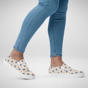 Hanukkah Slip-on Shoes for Women Vegan, Comfortable, Blue Plaid ...