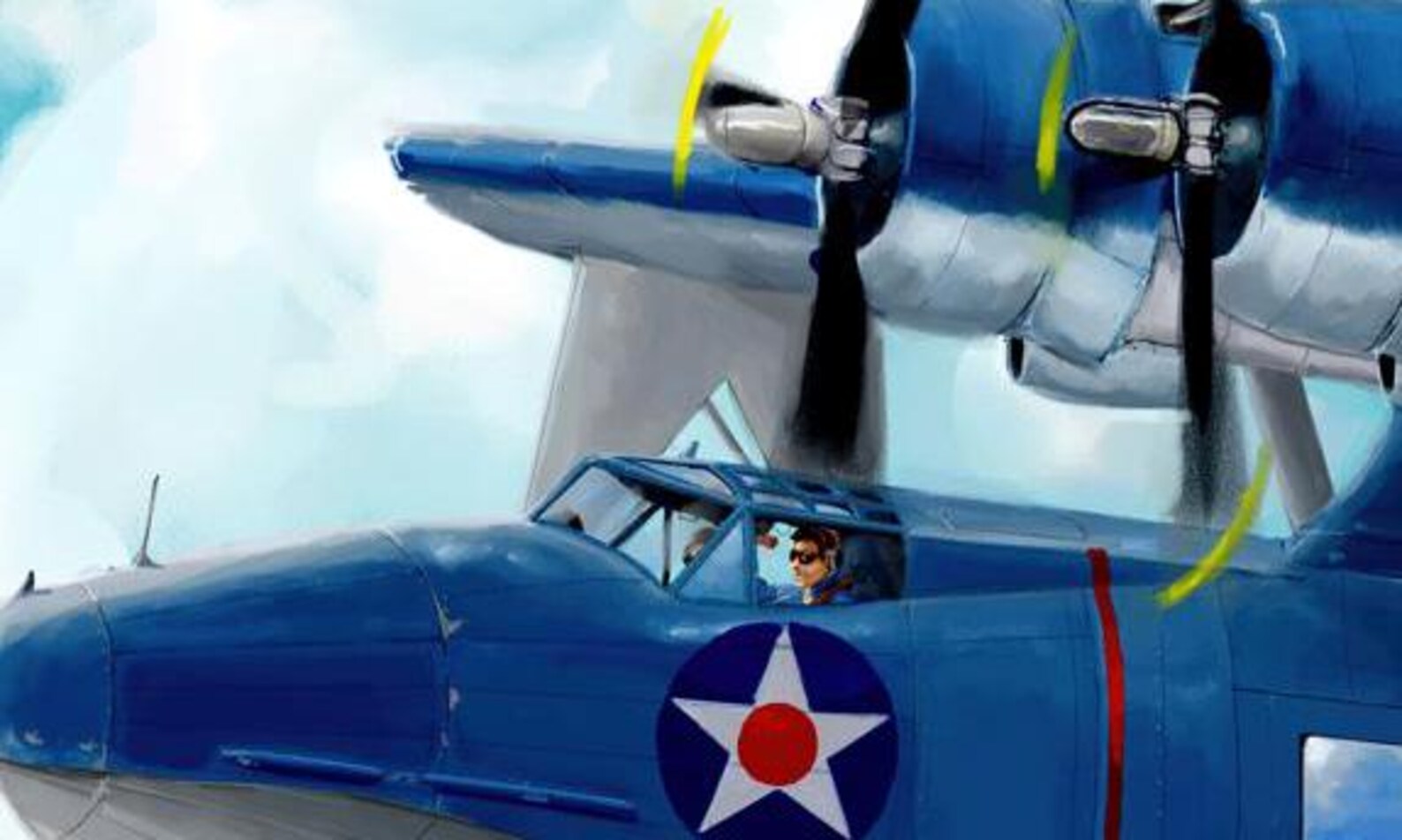 Consolidated PBY Catalina Over Pacific, Digital Painting, Aviation - Etsy