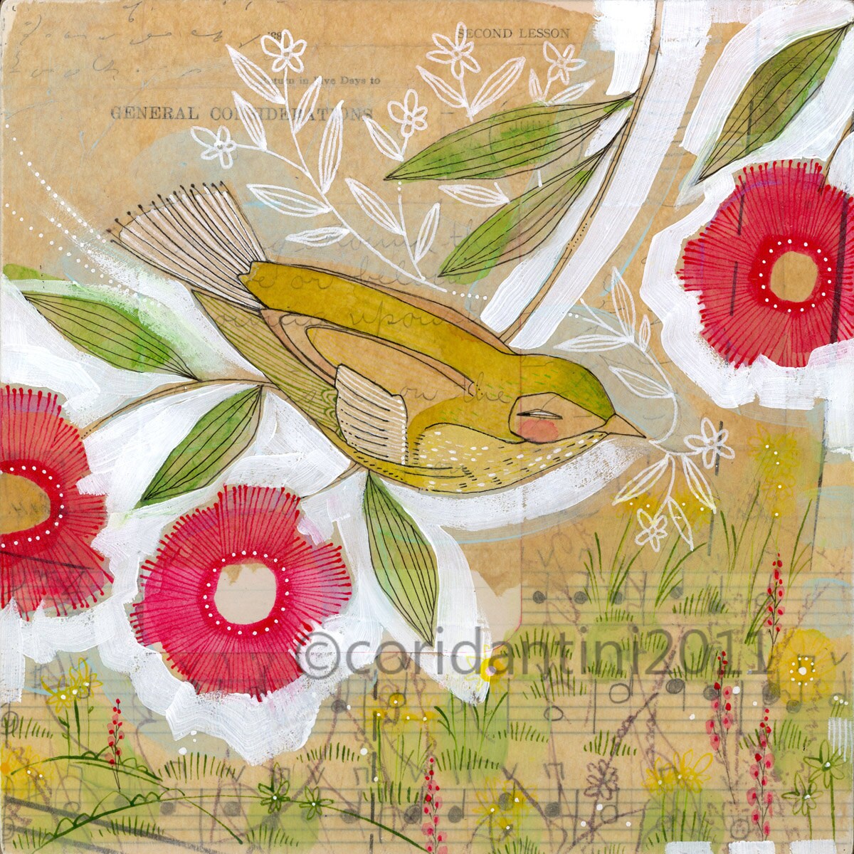 Handmade Prints Yellowbird Art Design