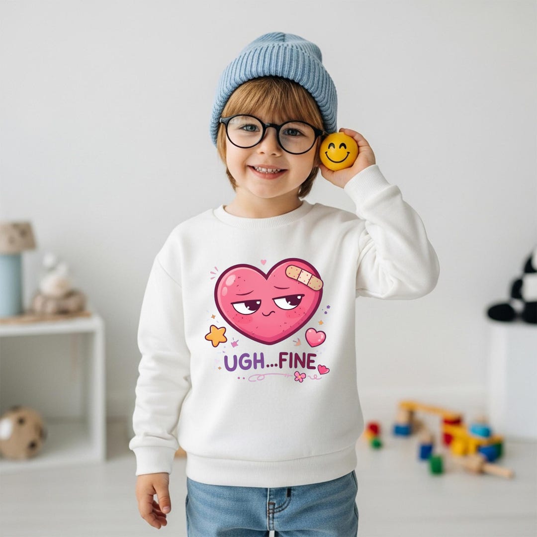 Anti Valentines Day Kids Sweatshirt, Lazy Love Cupid Crewneck, Funny ...