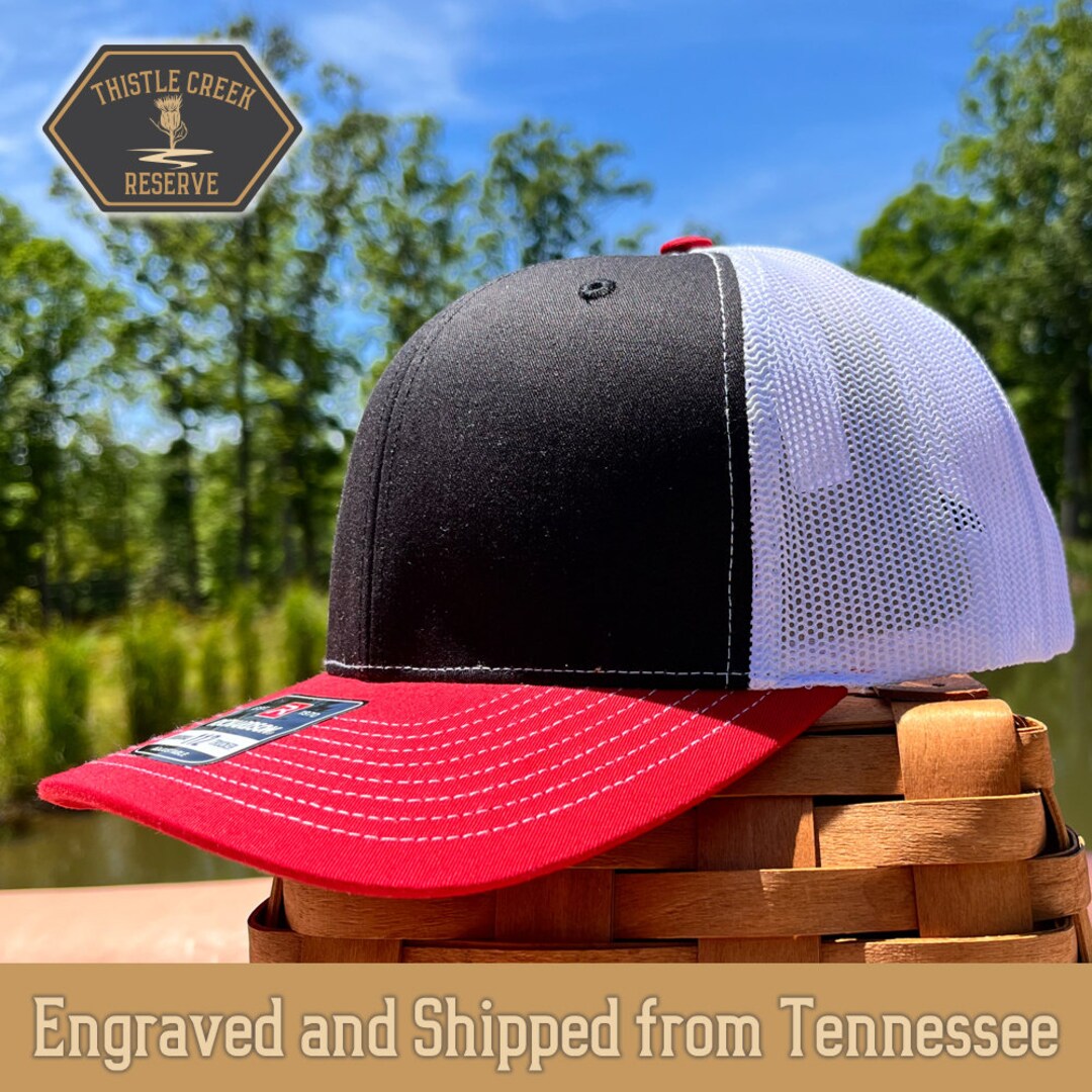 Black/white/red Custom Patch Hat, Business Logo Hat, Customer Leather ...
