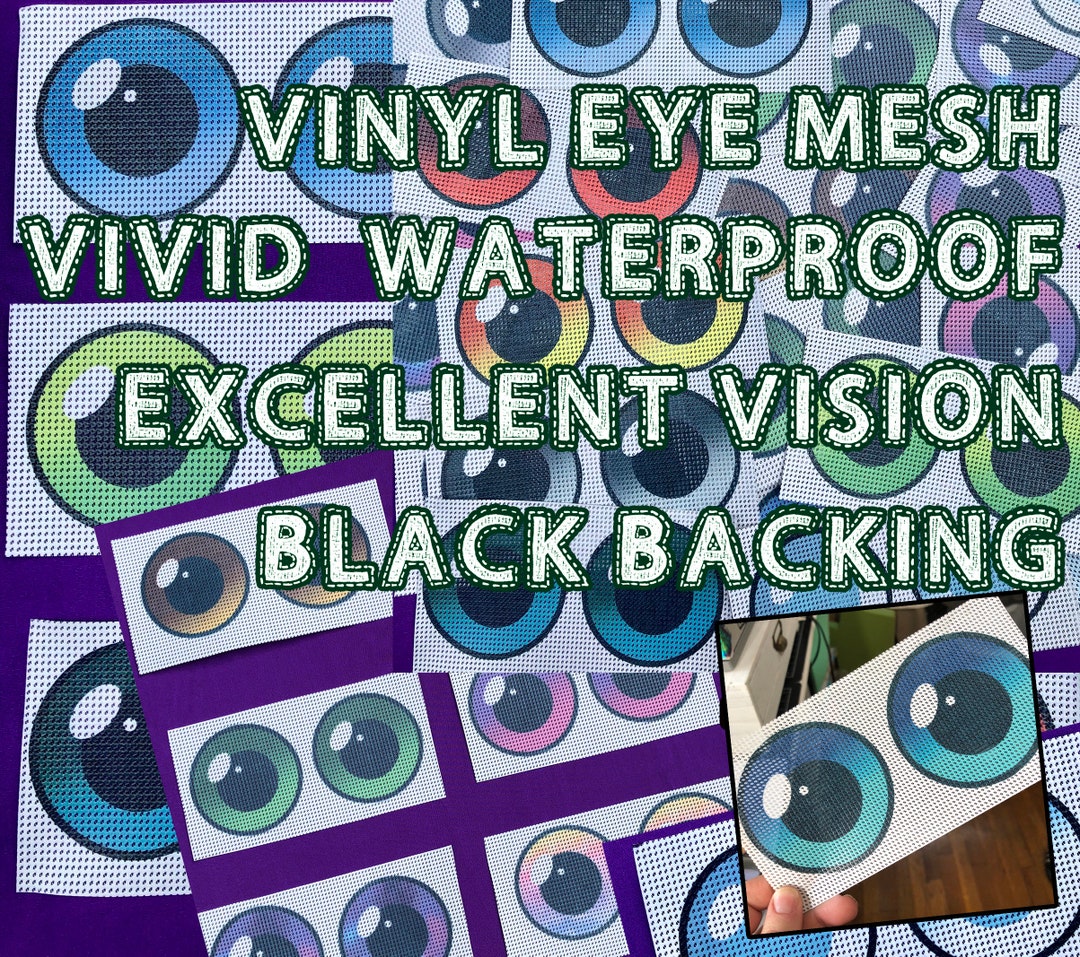 Classic Toony Fursuit Eye Mesh - Round Pupil Mascot Costume Eyes - Etsy