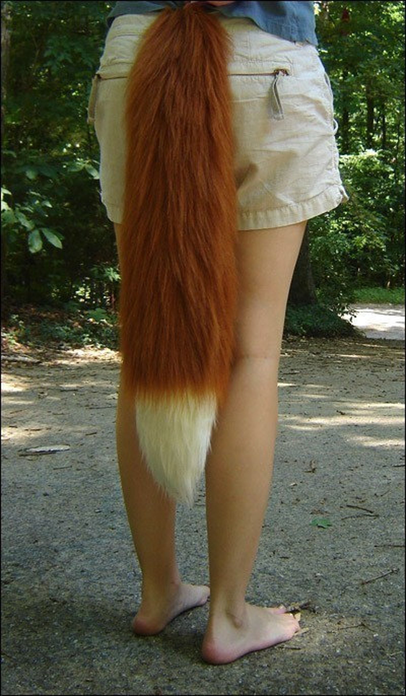 Red Fox Tail 26 Inch - Etsy
