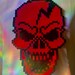 Rave Skull Perler With Necklace - Etsy