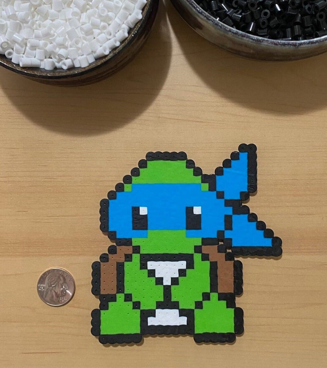 Ninja Turtle Leonardo Perler - Etsy