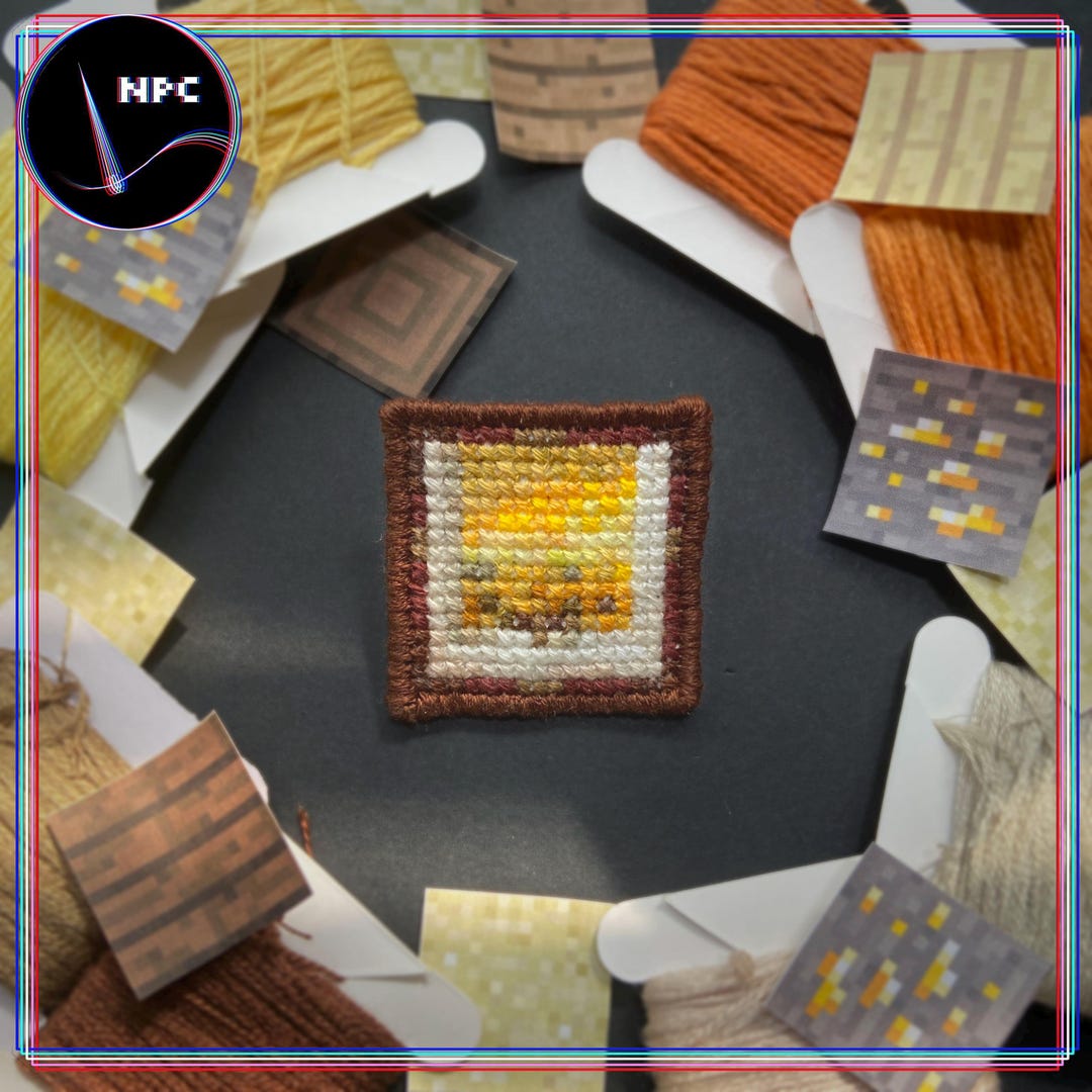 Minecraft Sunset Painting Patch Cross Stitch Patch Pattern ...