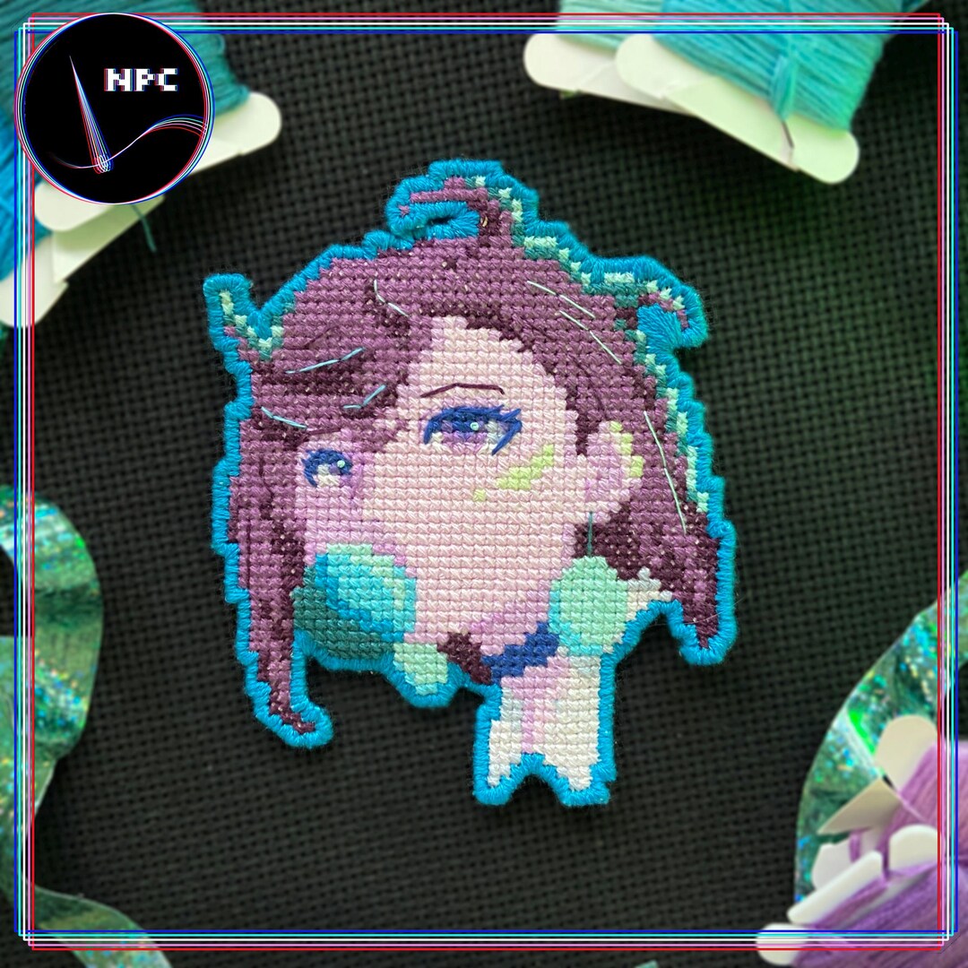 Dandadan Momo Ayase Cross Stitch Patch Pattern & Instructions - Etsy UK