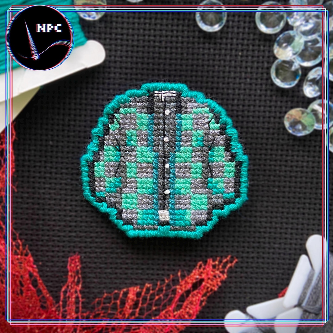 Demon Slayer Tanjiro Kamado Patch Cross Stitch Patch Pattern ...