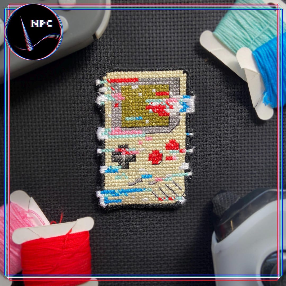 Glitchy Nintendo Gameboy Patch - Cross Stitch Patch Pattern ...