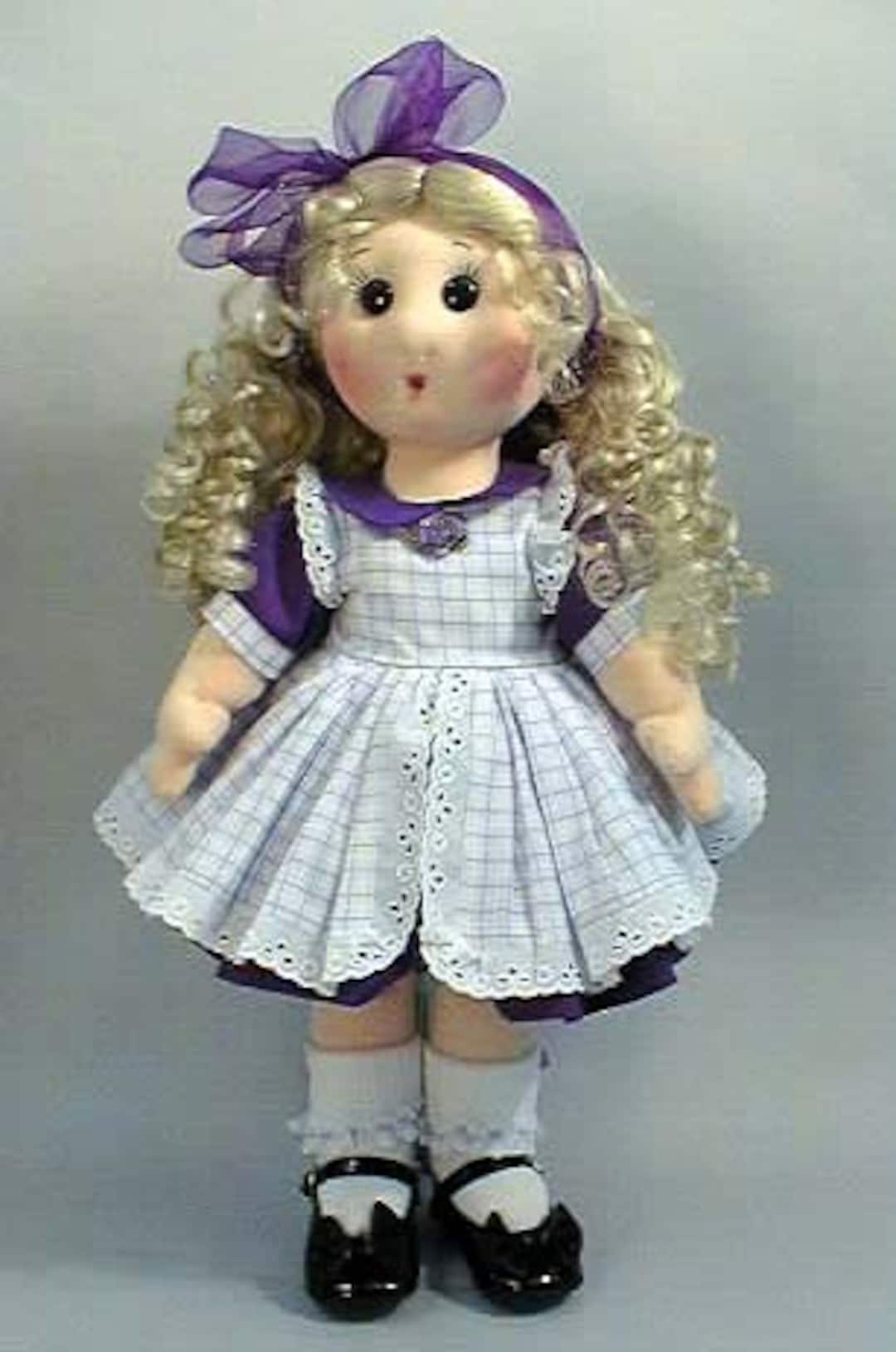 Rag Doll Sewing - Handmade Doll Pattern - 18 Inch Cloth Rag Doll Sewing ...