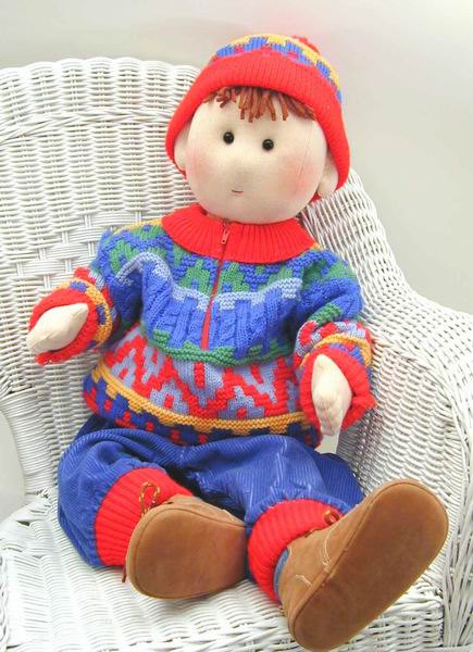 Life Size Doll Sewing Pattern - 24 Inch Cloth Doll Wears Real Baby ...
