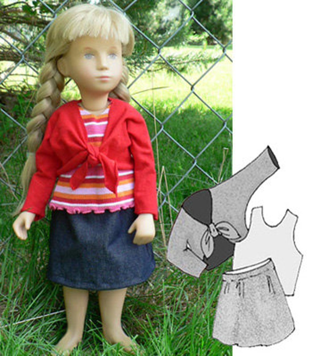 Sasha Pattern - 16 Inch Doll Clothes - Front Tie Trio Sewing PDF 91212 ...