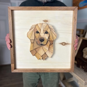 Template for Wood Art Dog Wood Art Plans, Wood Wall Art Plans, DIY Wood ...