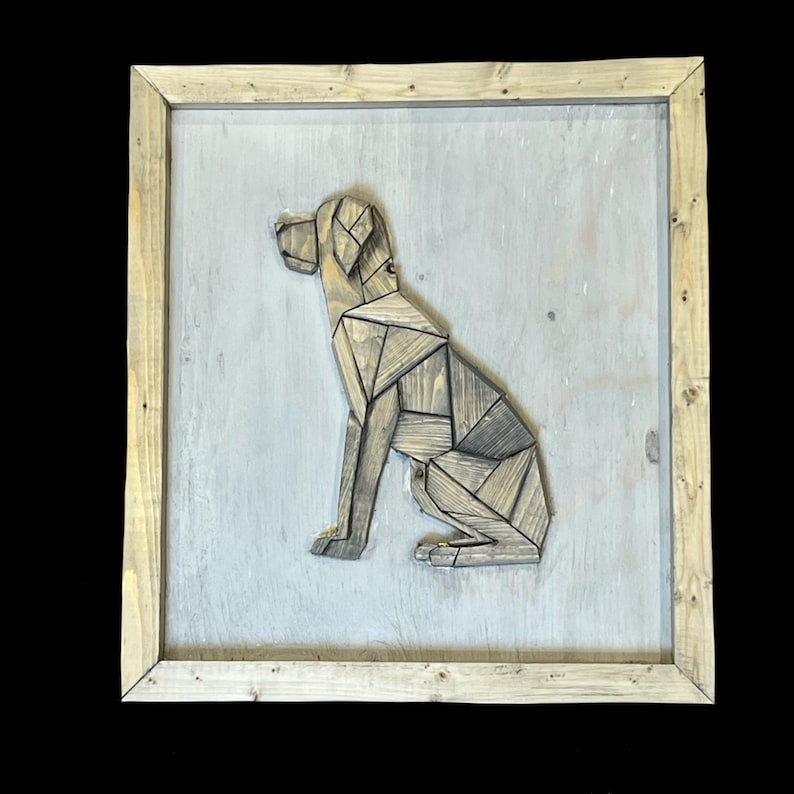 Template for Wood Art Dog Wood Art Plans, Wood Dog Wall Art Plans, DIY ...