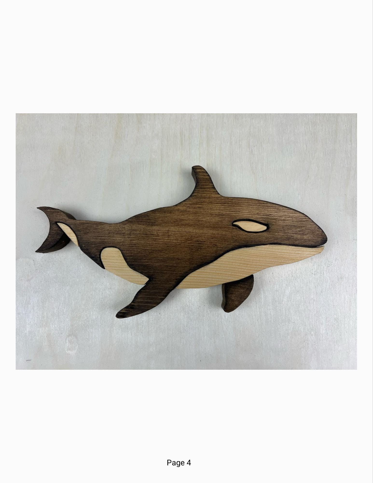 Template for Wood Art Orca Whale Wood Art Plans, Wood Wall Art Plans ...