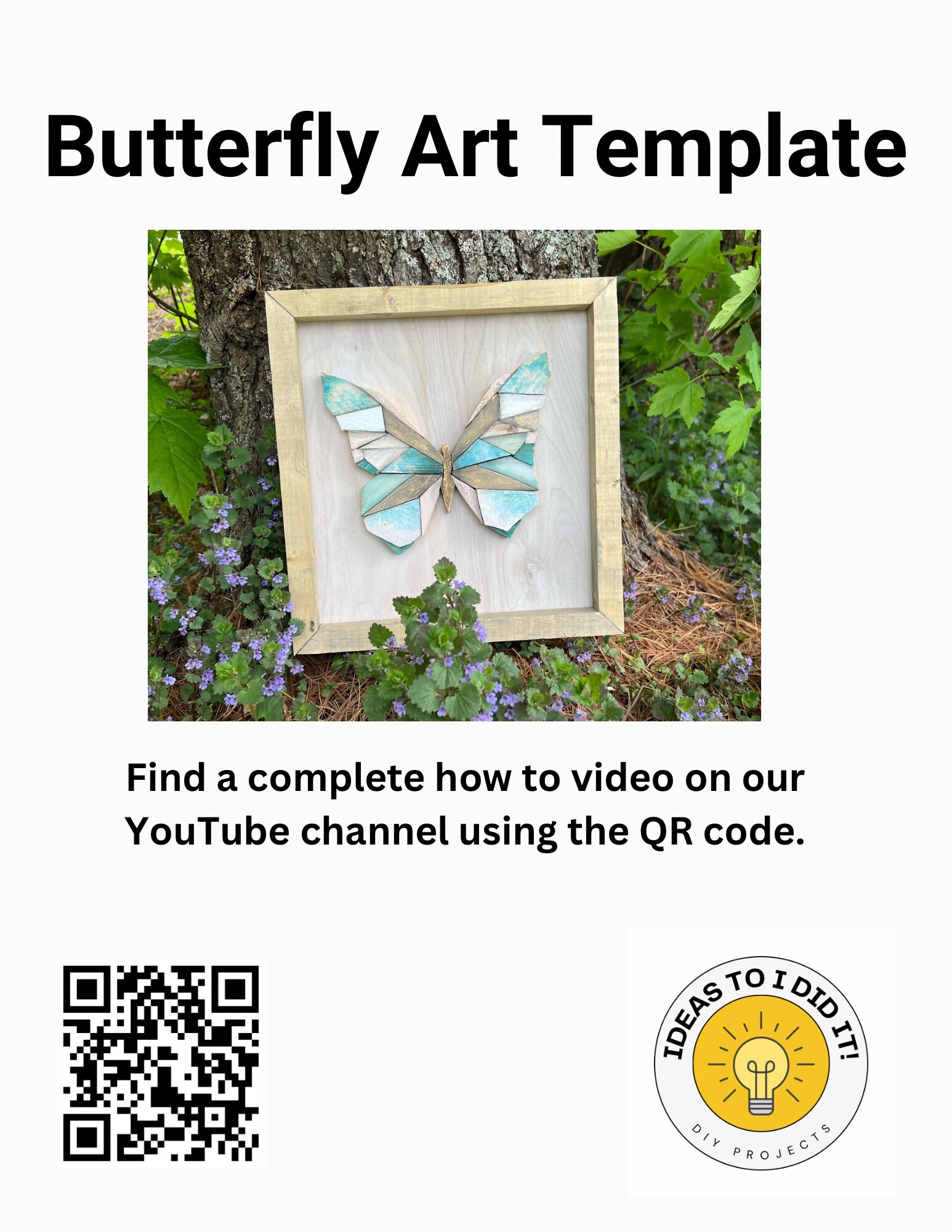 Template for Wood Art Butterfly Wood Art Plans, Wood Wall Art Plans ...