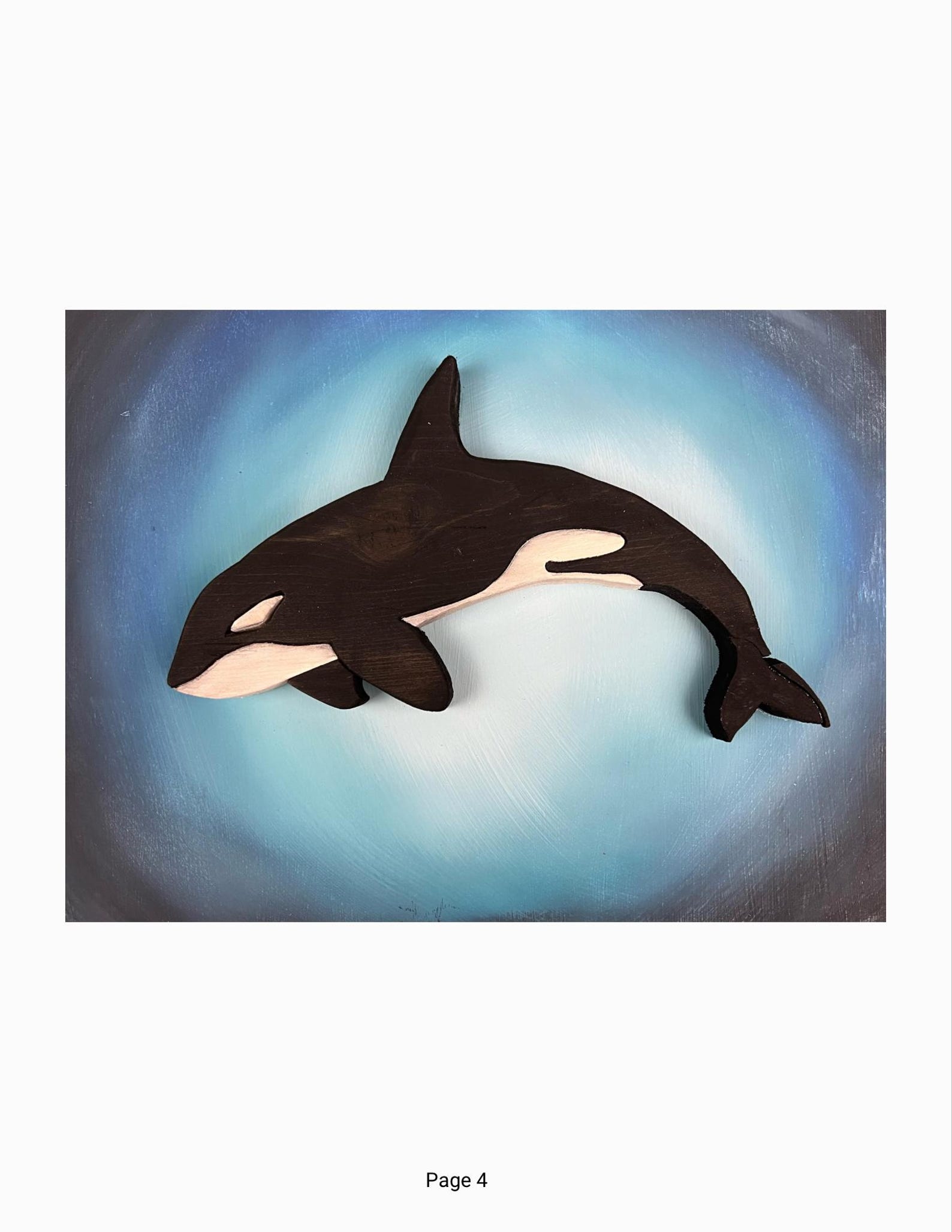 Template for Wood Art Orca Whale Wood Art Plans, Wood Wall Art Plans ...