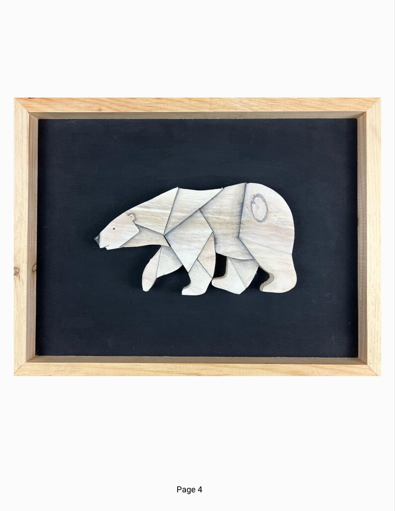 Template for Wood Art Bear Wood Art Plans, Wood Wall Art Plans, DIY ...