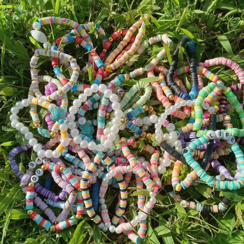 Clay Bead Bracelets Idea - Etsy