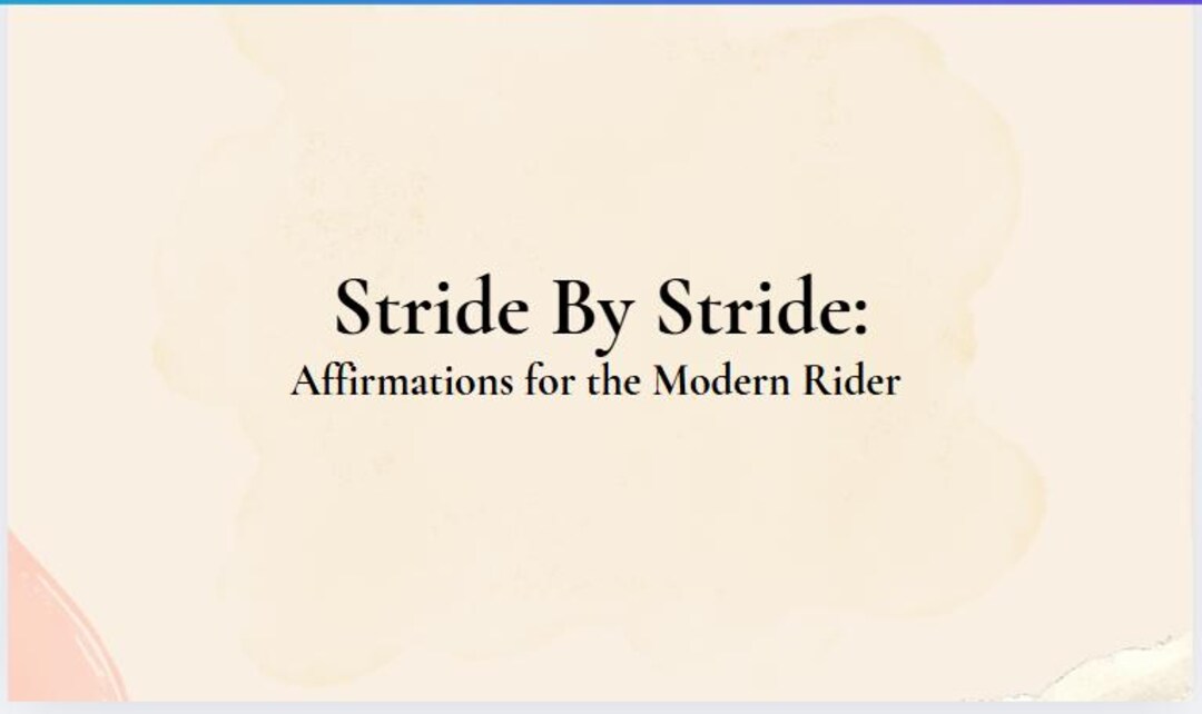 20 Printable Equestrian Affirmation Cards – Rider Mindset & Motivation ...