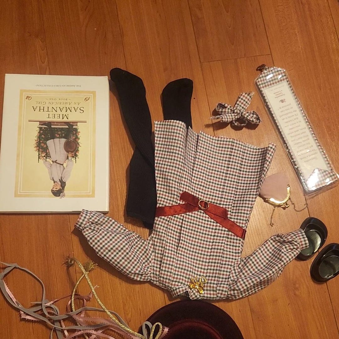 American Girl Samantha Meet Outfit With Accessories and Book - Etsy